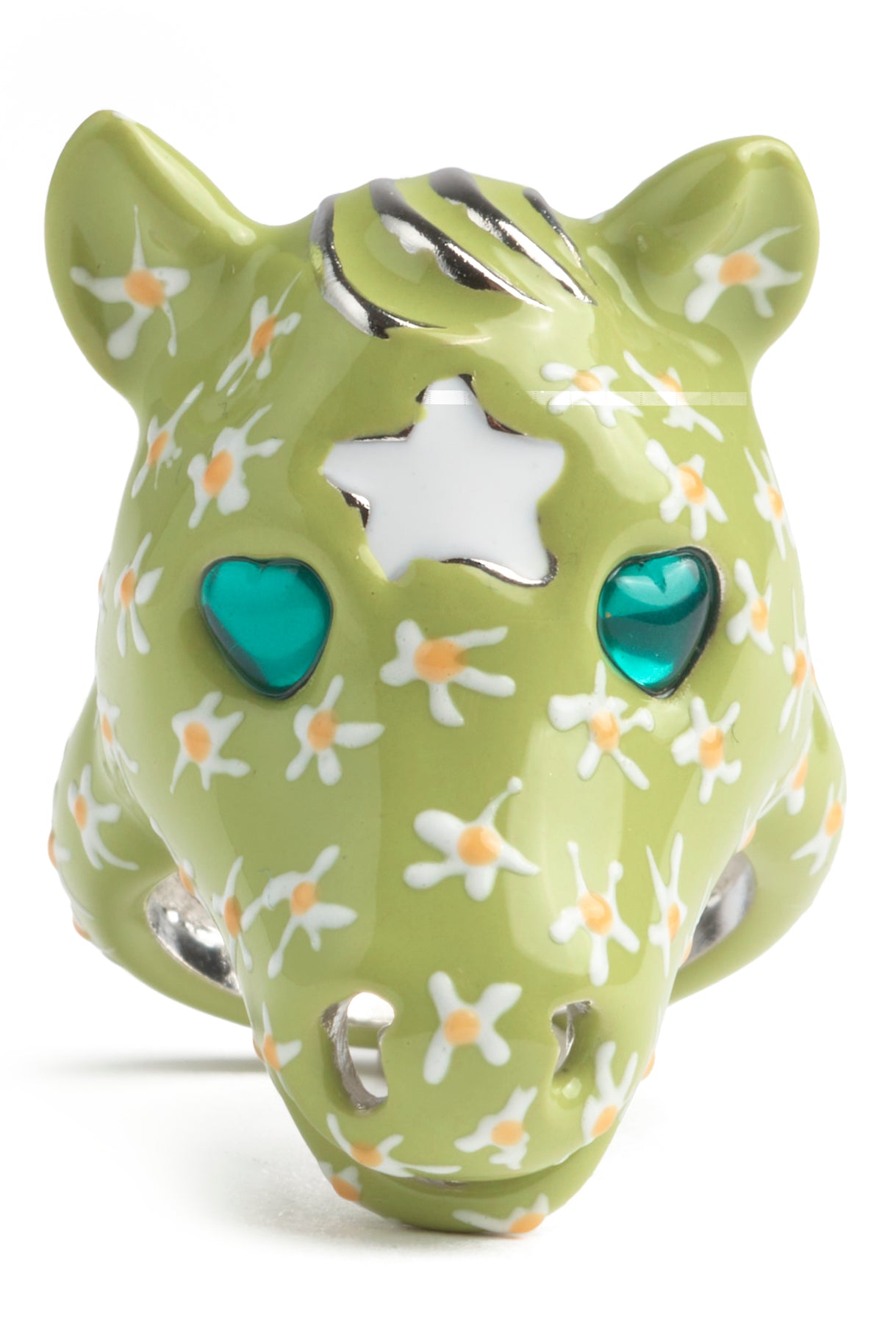 LIME FLOWERS BABY PONY RING | COLLINA STRADA – Collina Strada