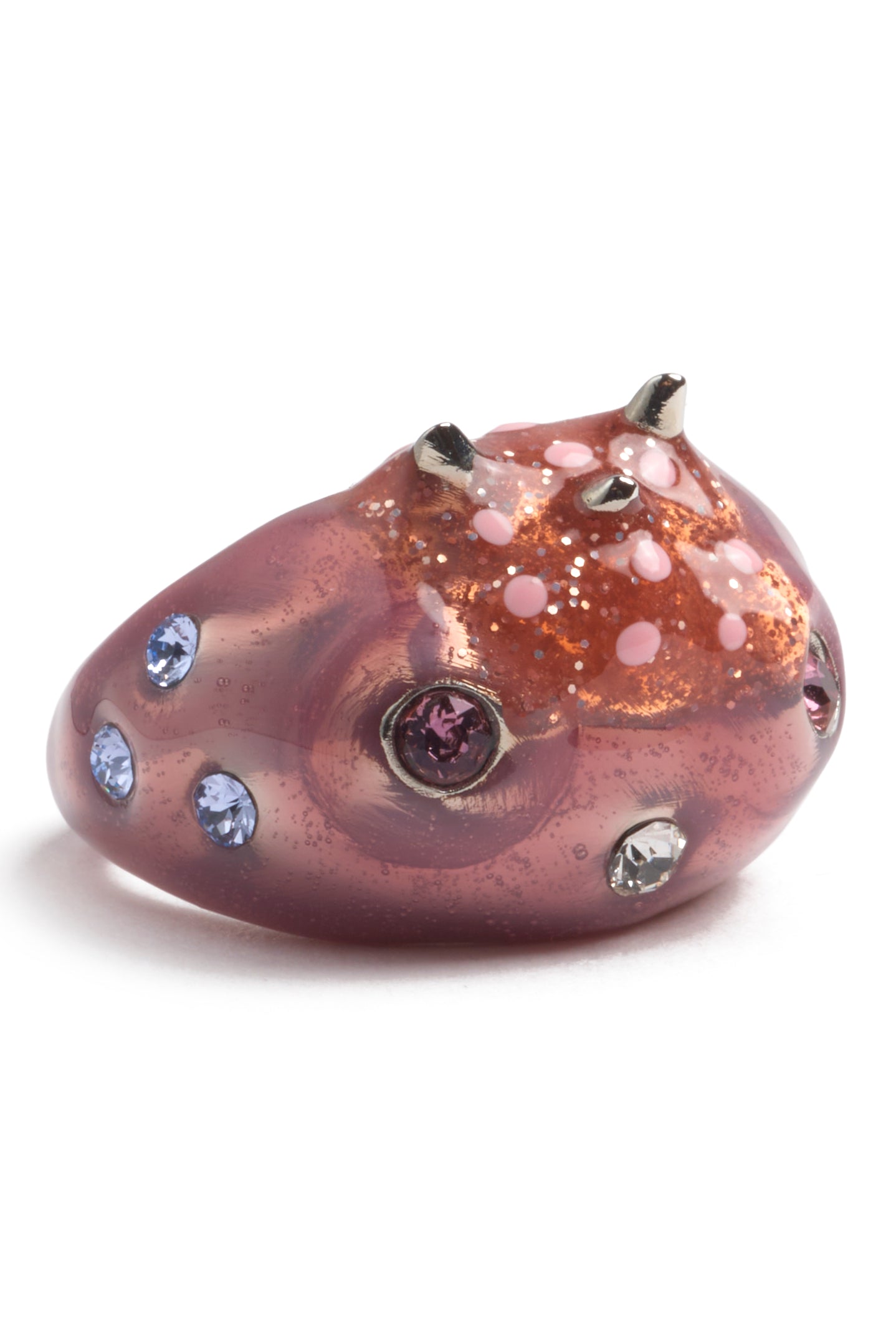 GLITTER PINK LIILAC RHINO BABY RING | COLLINA STRADA – Collina Strada