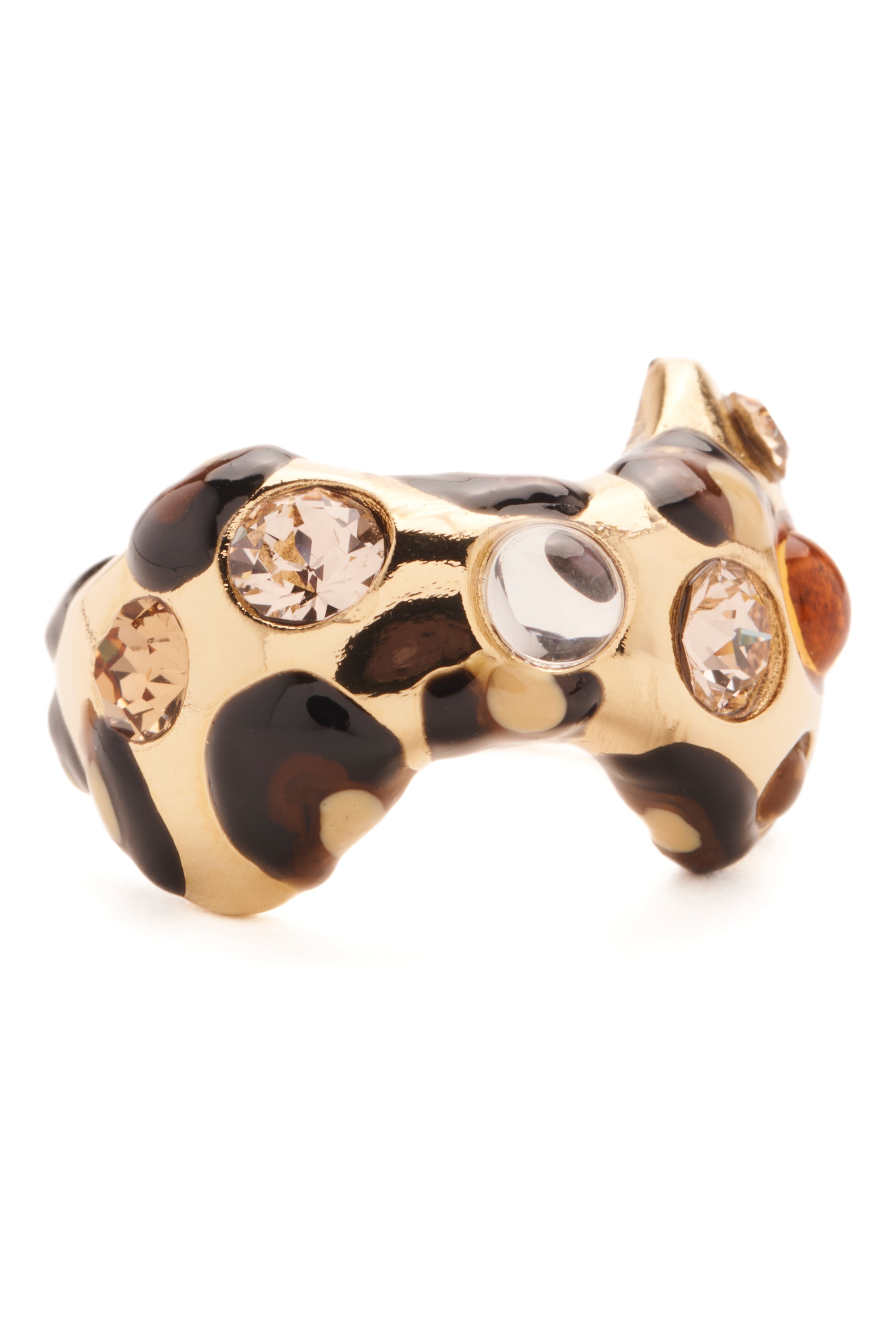 CHEETAH GOLD BAT RING